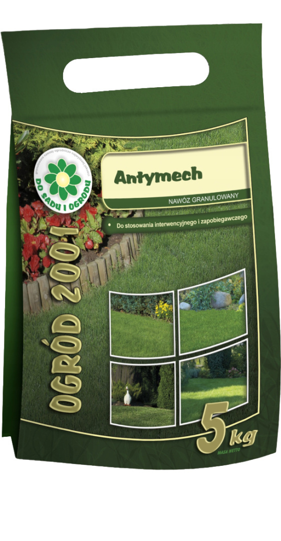 Nawóz Do Trawy z Mchem Antymech Mineralny Granulat 5kg Siarkopol | Gardenflora.pl